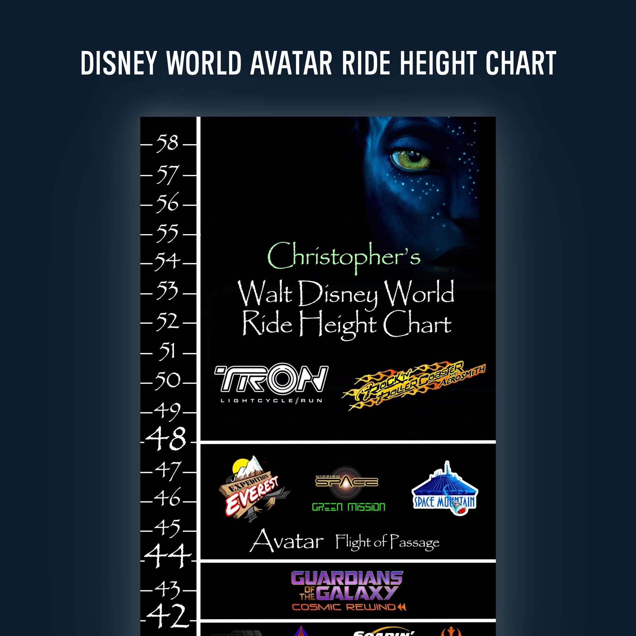 Walt Disney World Avatar Ride Height Requirements Chart – Four Little Stars