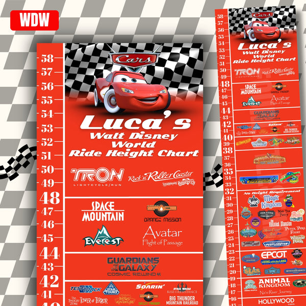 Walt Disney World Cars Ride Height Chart – Lightning McQueen ...